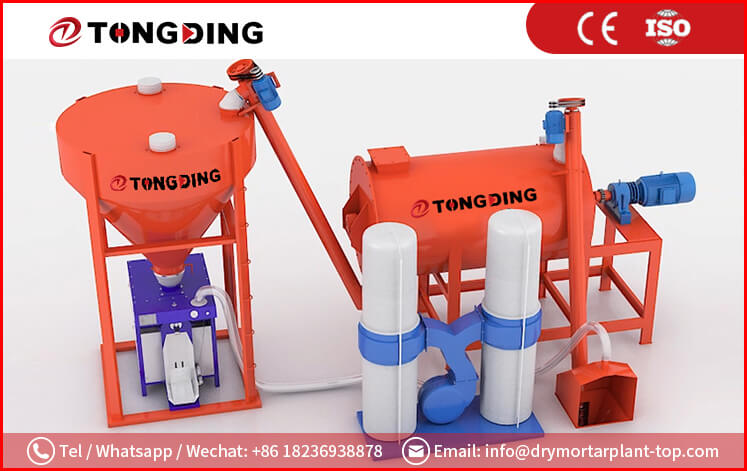 Mini-type Dry Mortar Mixing Production Line-TONGDING Machinery and ...